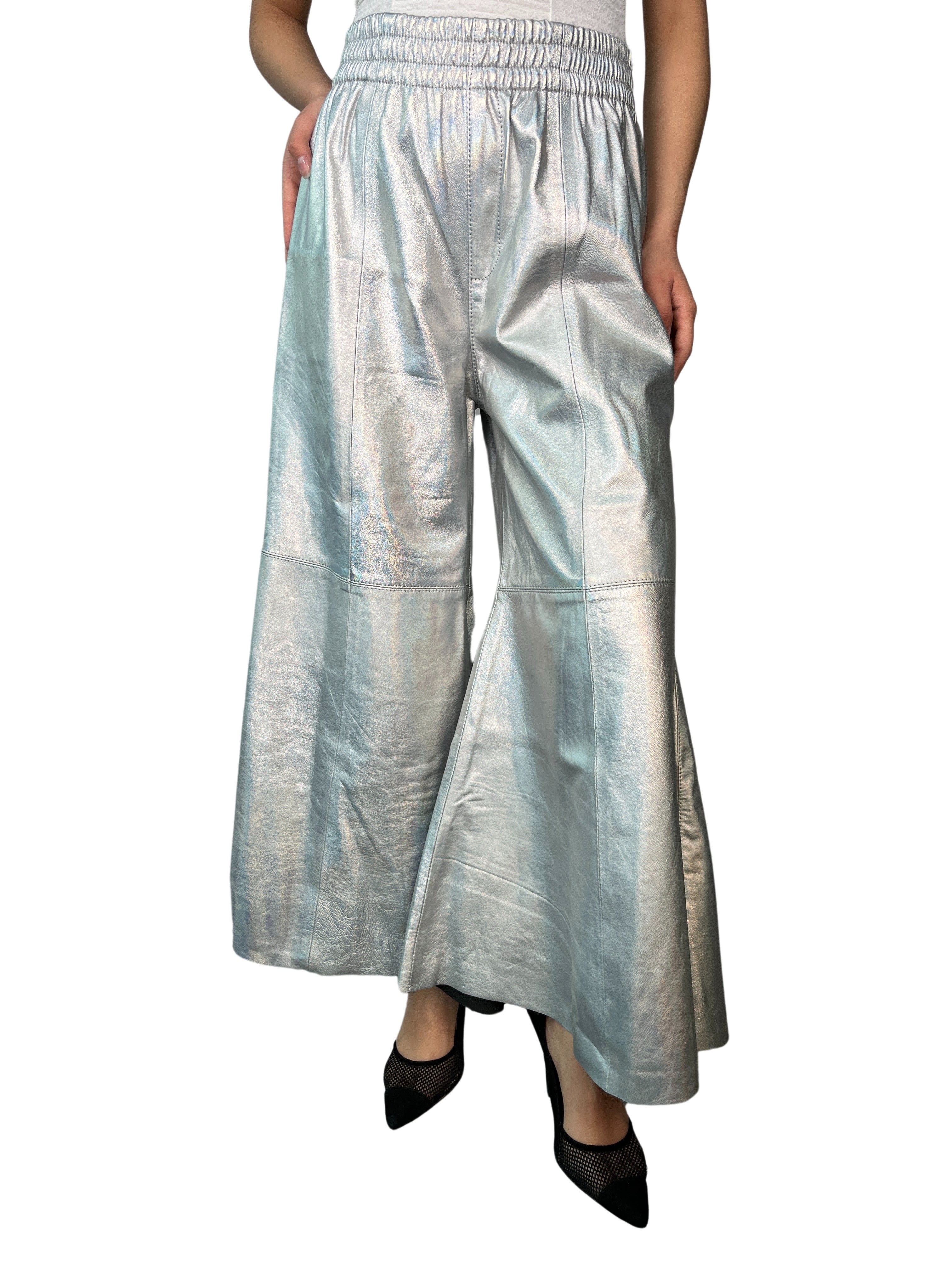 Pantalón Ethan Silver Cuero - JAZMIN CHEBAR – Market People