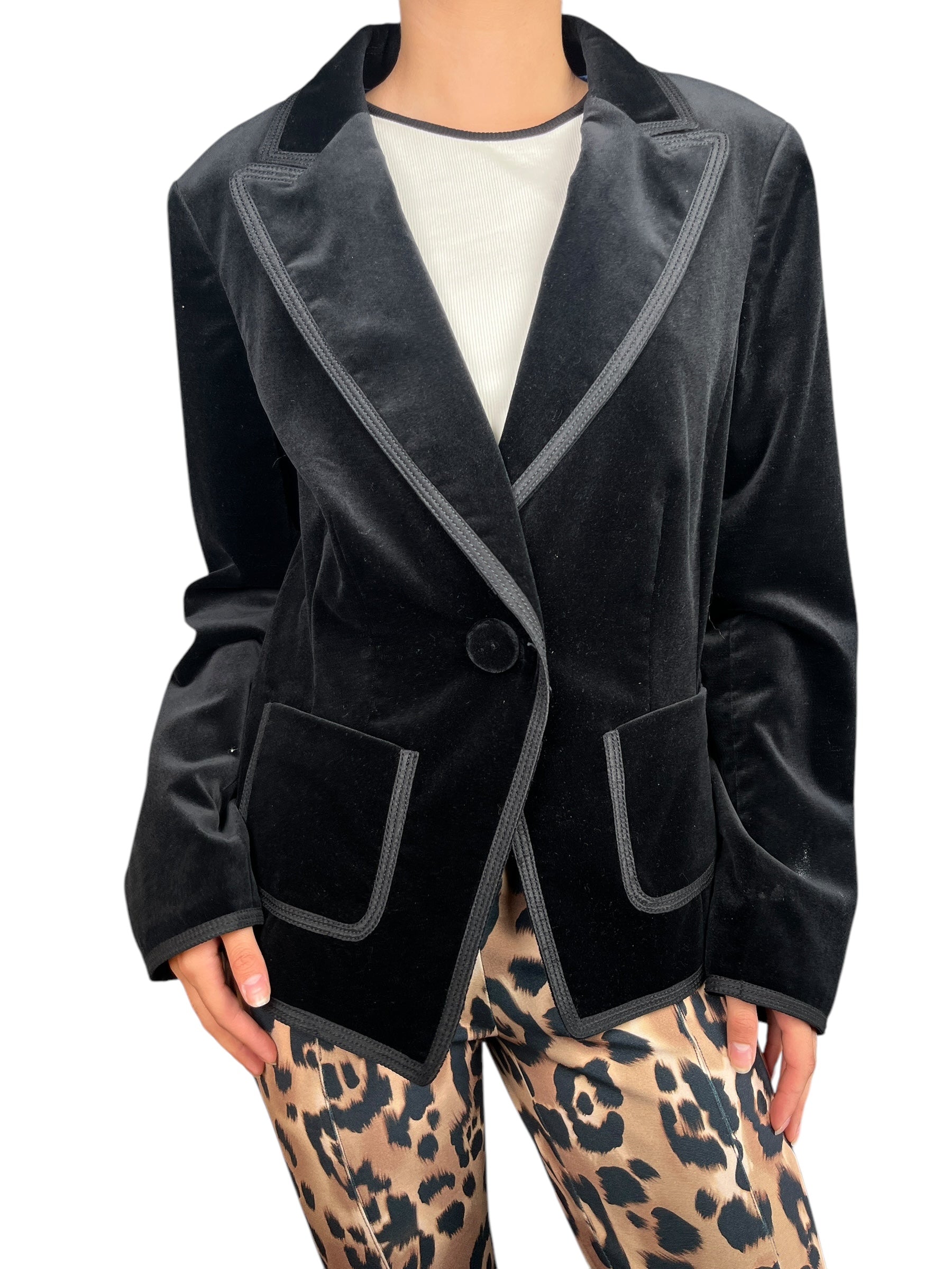 Blazer Velvet - ANN TAYLOR – Market People