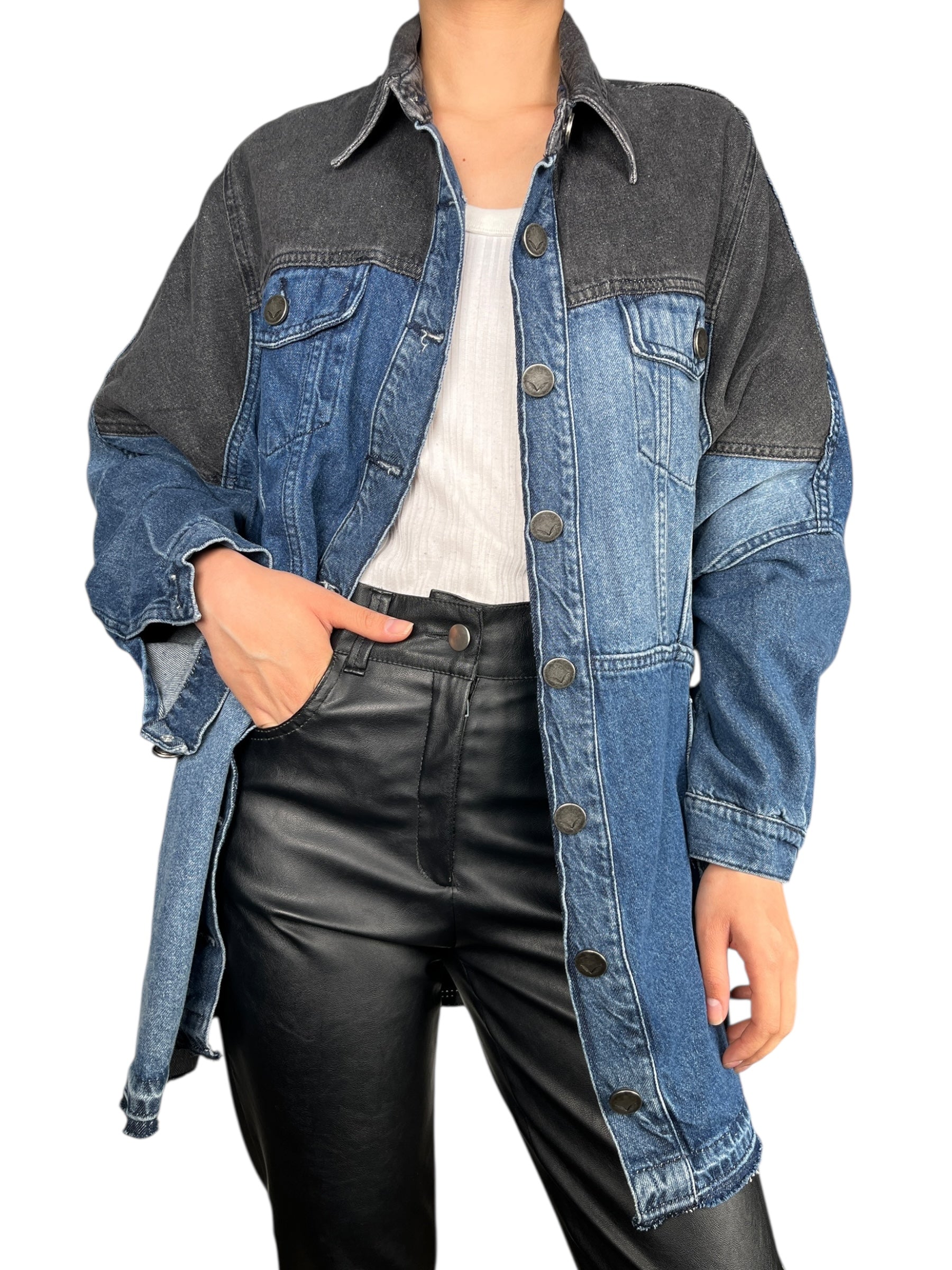 Chaqueta Patch Blue Denim - RAPSODIA – Market People