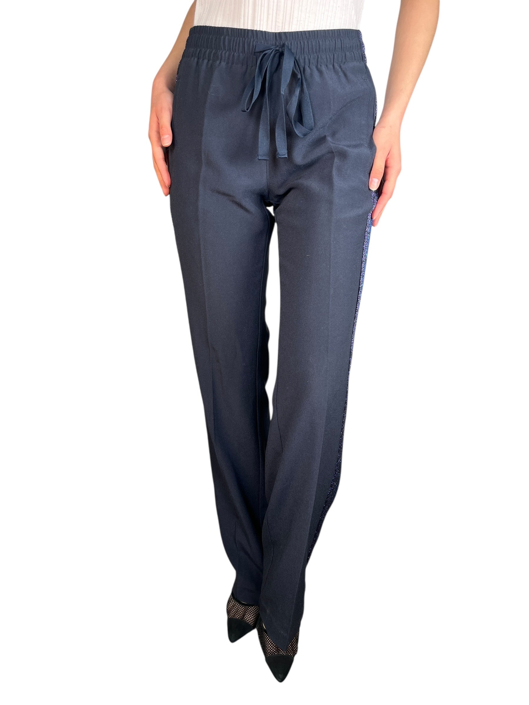 Pantalón Pomy Crepe Azul - ZADIG & VOLTAIRE – Market People
