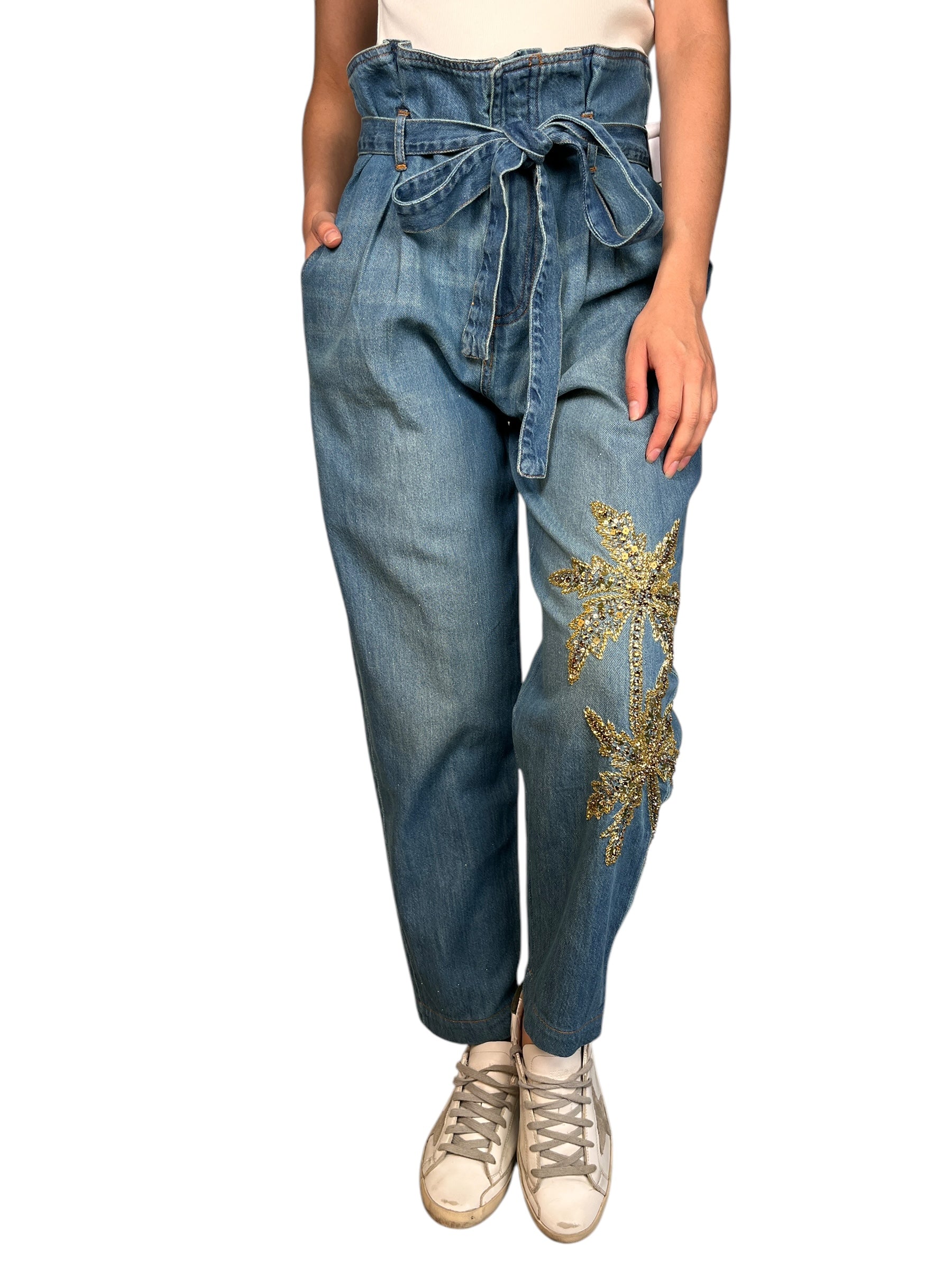 Pantalón Denim Palms - RAPSODIA – Market People