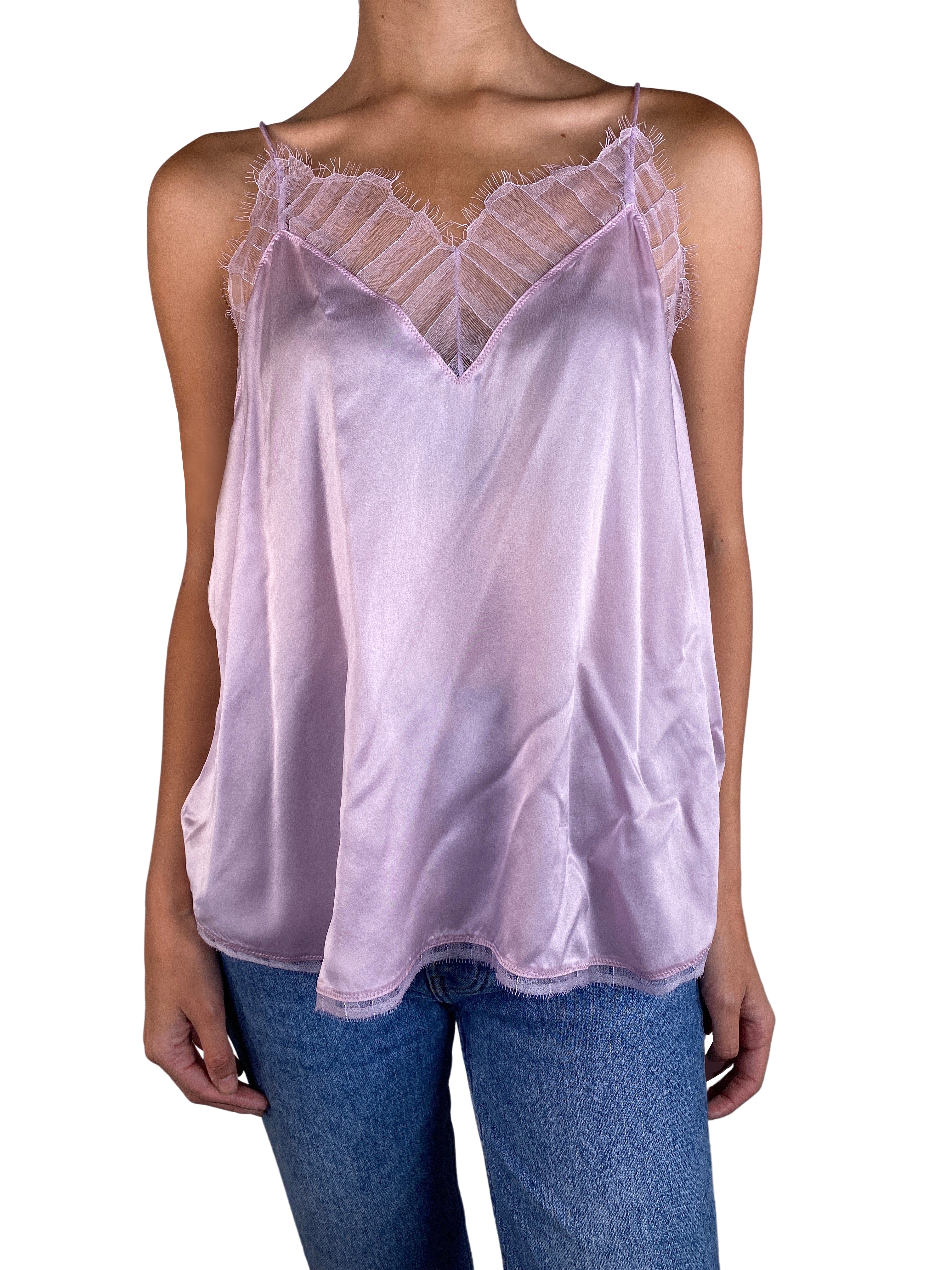 Top Lila Satinado De Seda - IRO – Market People