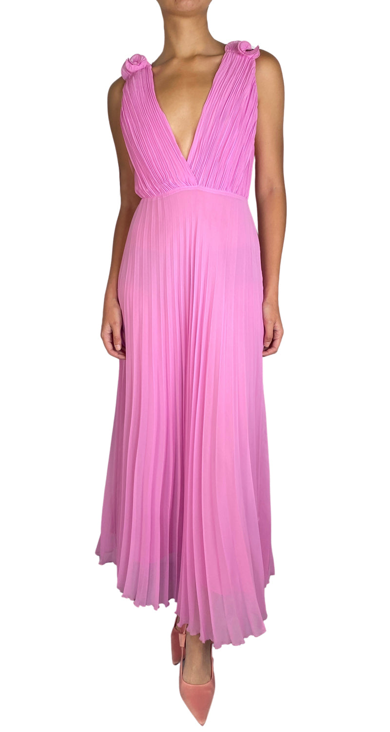 Vestido Rosa Plizado - ZARA – Market People