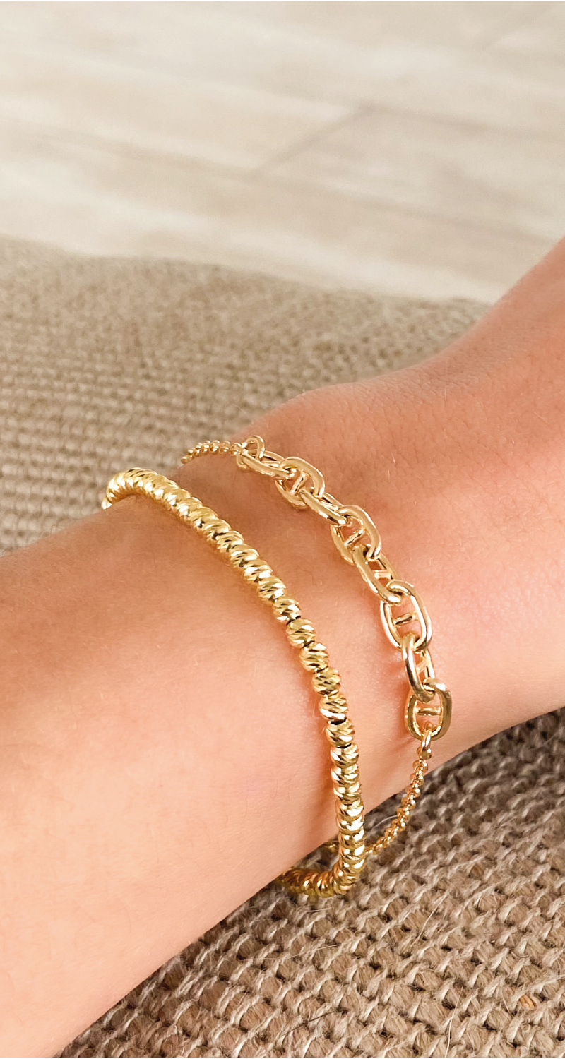 Pulsera Italiana Dorada - CLARA JOYAS – Market People