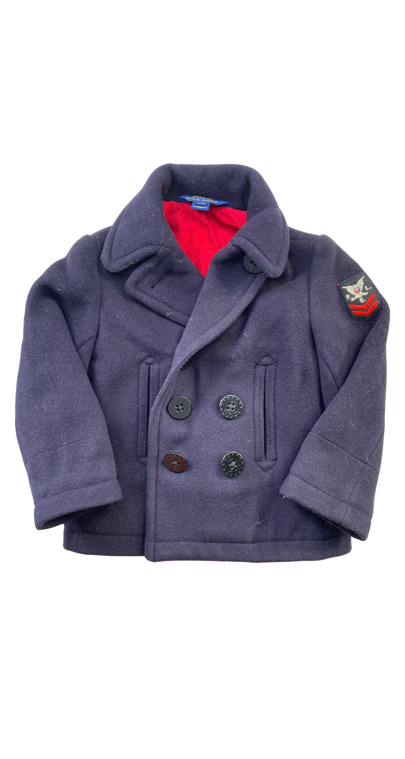 Abrigo Azul Marino de Lana - POLO RALPH LAUREN – Market People