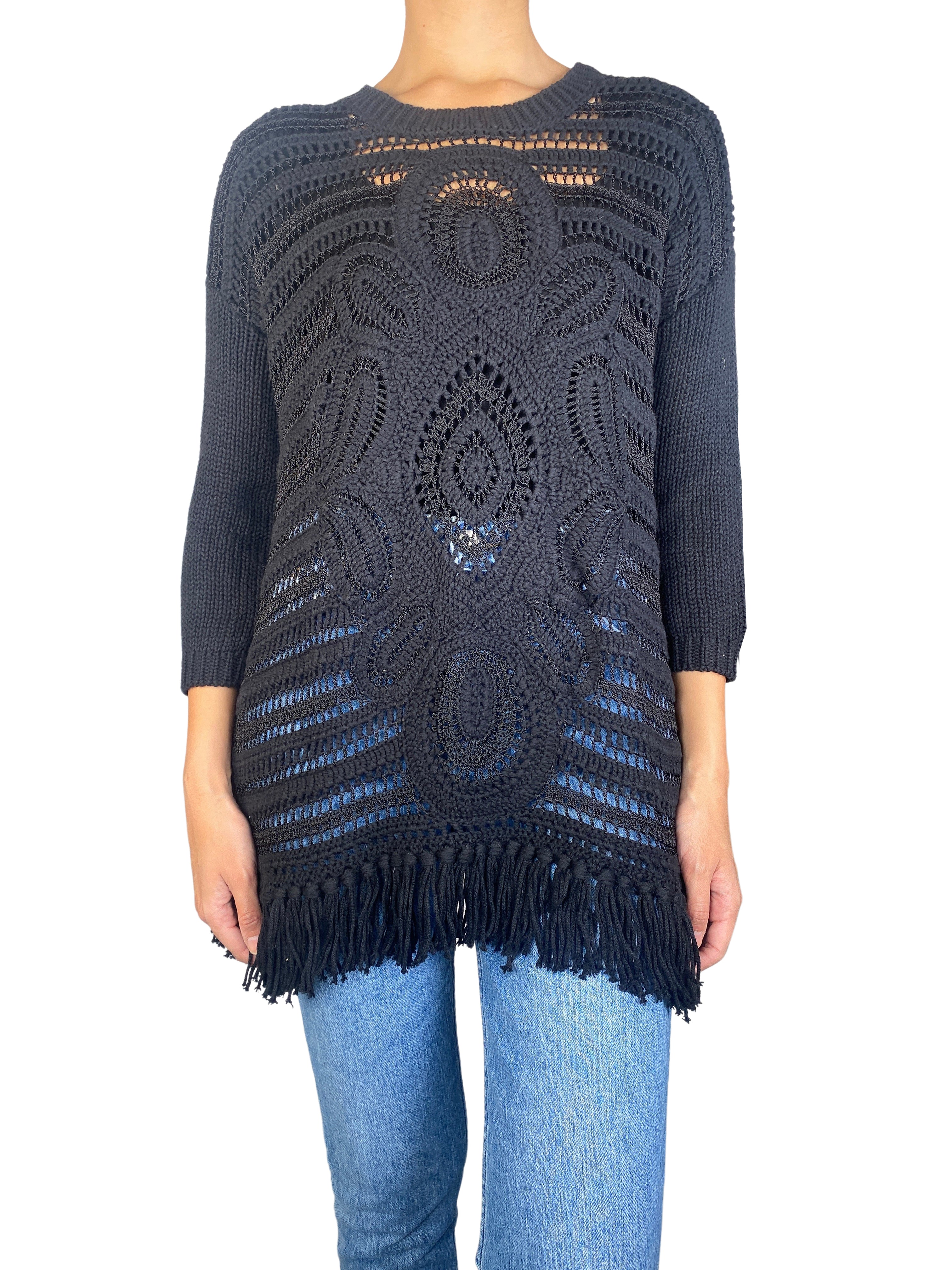 Sweater Tejido Negro - RAPSODIA – Market People