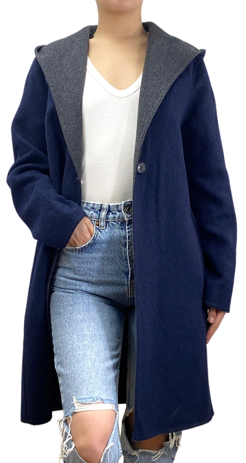 Abrigo Azul Lana - UNIQLO – Market People