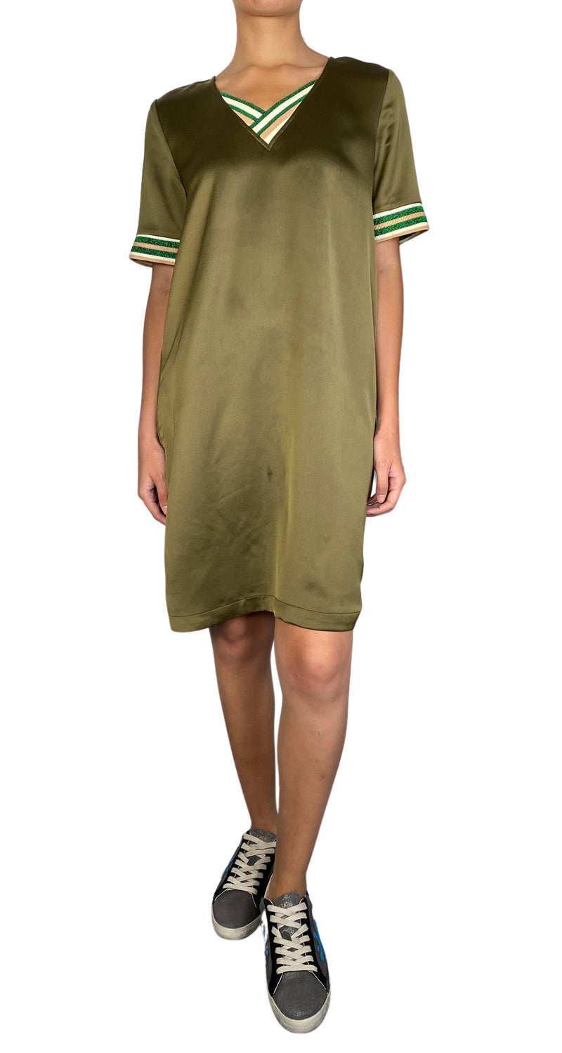 Vestido Verde Satinado - SCOTCH & SODA – Market People