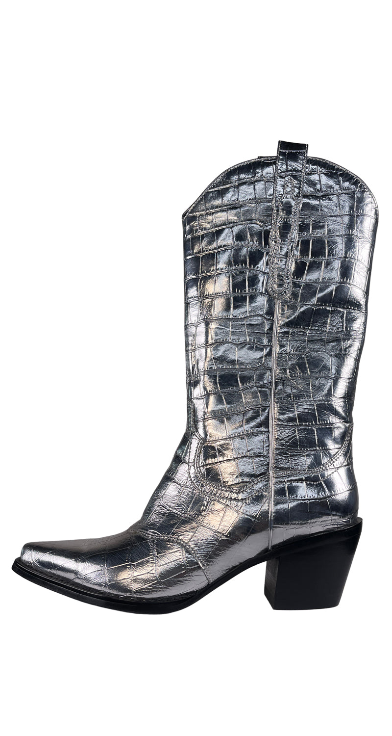 Botas Dagget Plateadas - JEFFREY CAMPBELL – Market People