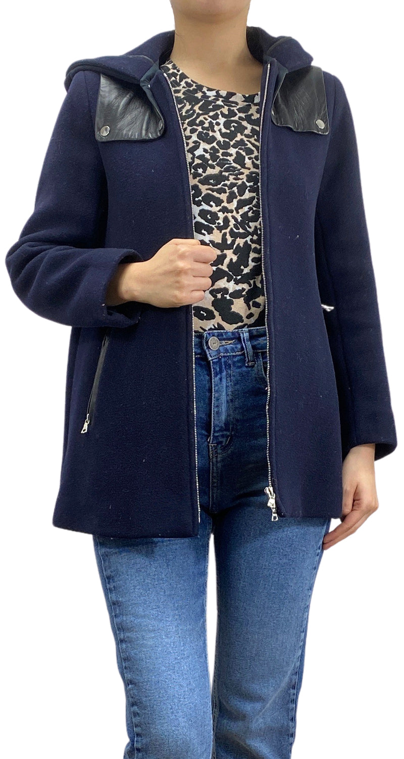 Abrigo Azul Lana - SANDRO – Market People