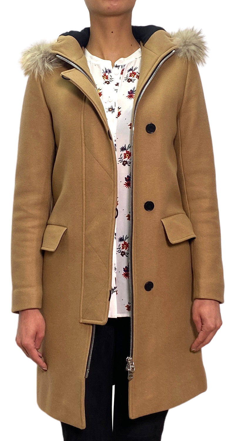 Abrigo Lana Beige - SANDRO – Market People